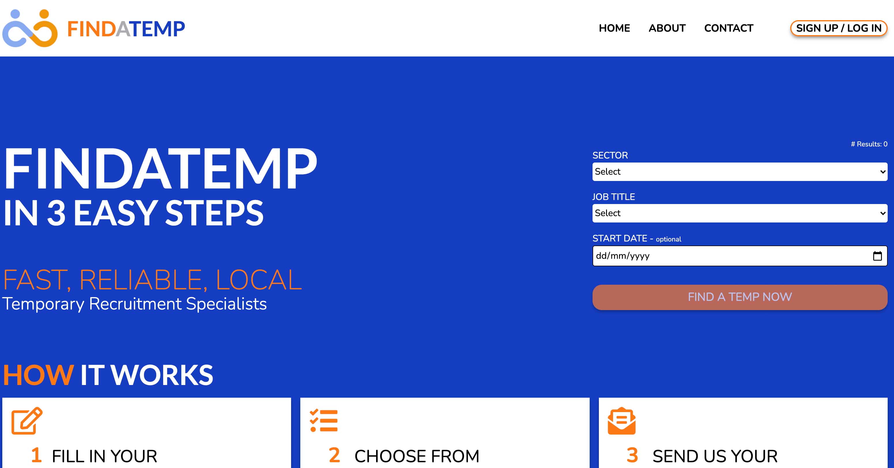 Find a Temp - Real-time Temp Search Tool